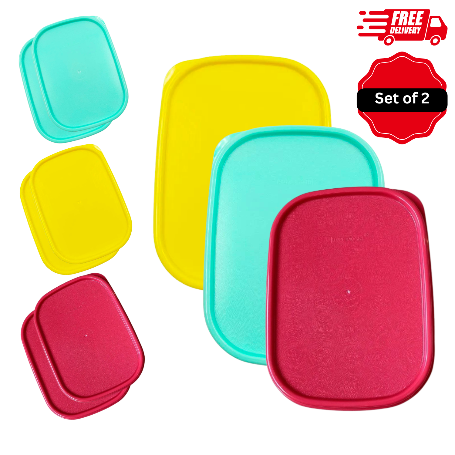 Tupperware Modular Mates Mini Seal Replacement Rectangle Lids #1793 ...