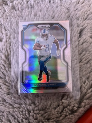 2020 Panini Prizm Deandre Swift Silver Prizm #358 RC Rookie Card Lions ...