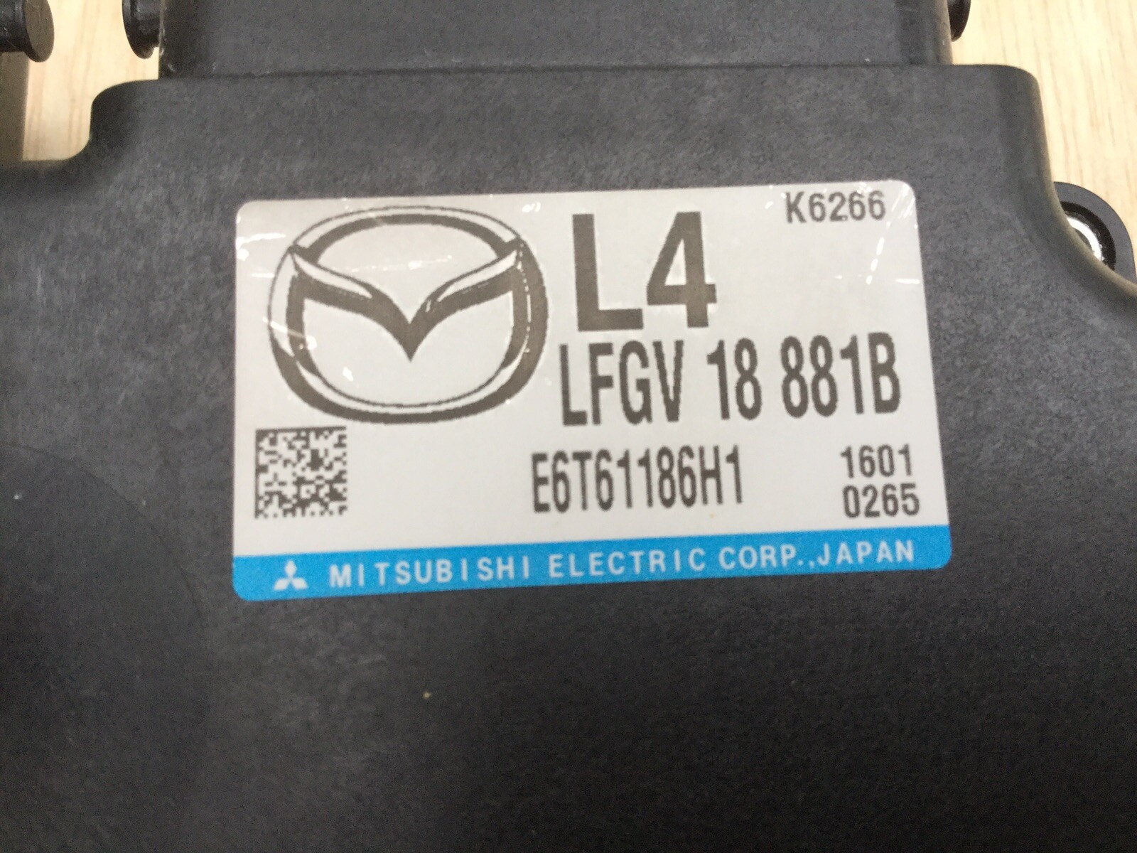 2011 11 MAZDA 3 COMPUTER BRAIN ENGINE CONTROL ECU ECM EBX MODULE K6266 ...