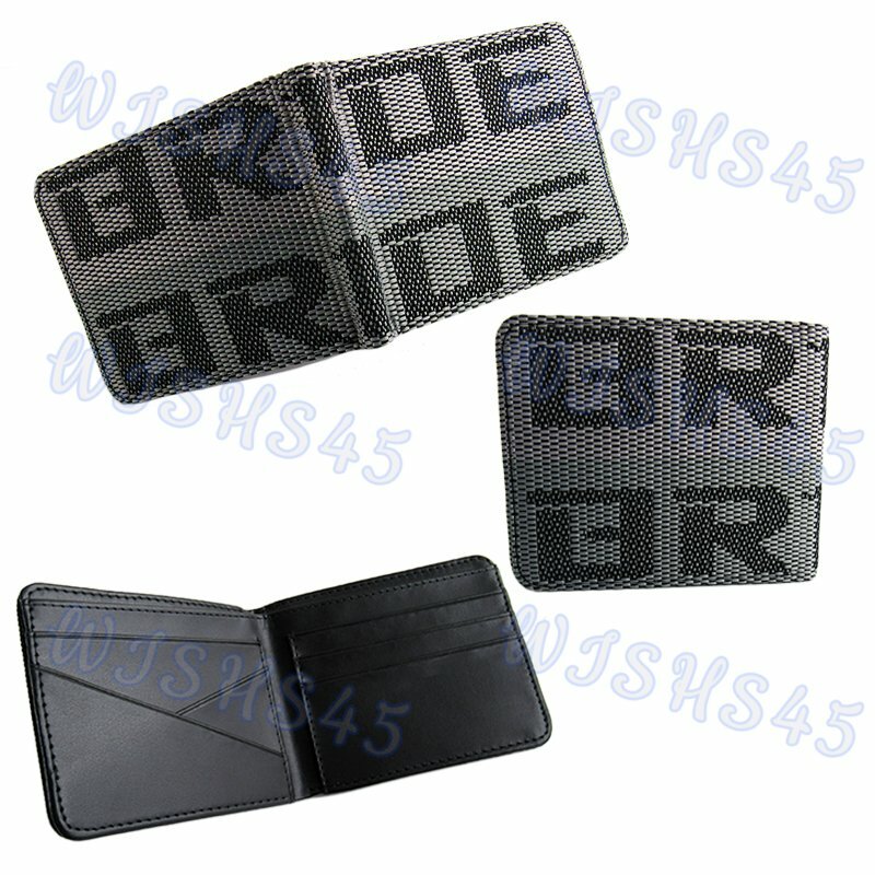Custom BRIDE Racing Leather Seat S Stitched Fabric Men Wallet Gradation ...