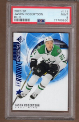 PSA 9 JASON ROBERTSON 2020/21 UD SP Authentic **BLUE** ROOKIE CARD! | eBay