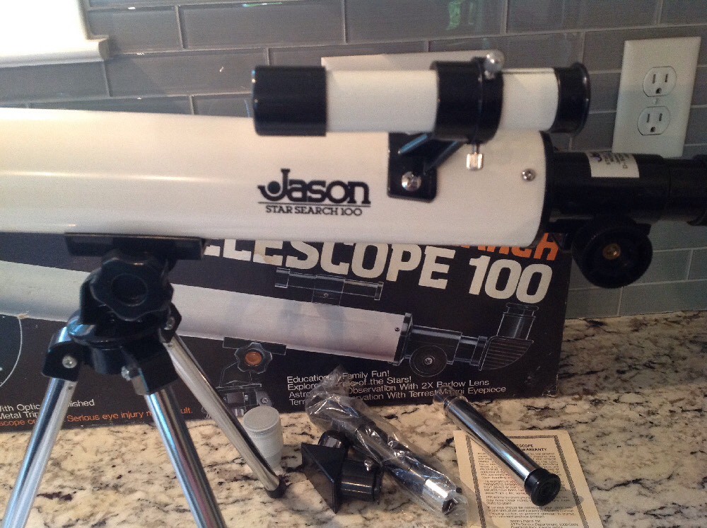 Jason Telescope 100 Model STAR SEARCH 100 Original Box Complete Nice ...