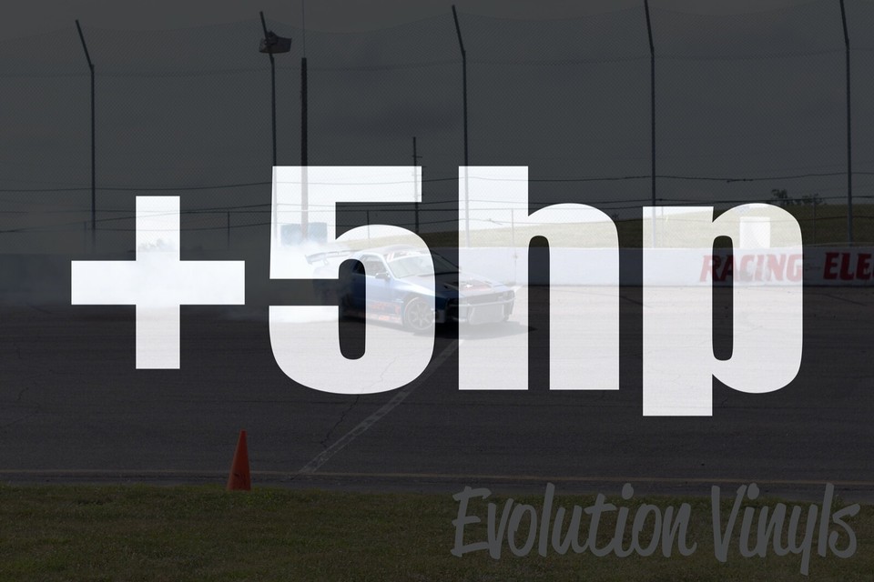 +5hp Decal Sticker V1 - JDM Lowered Stance Low Drift Plus Five Horse ...