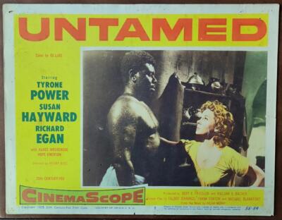 Pretty Susan Hayward & Paul Thompson UNTAMED original Lobby Card 7164 ...