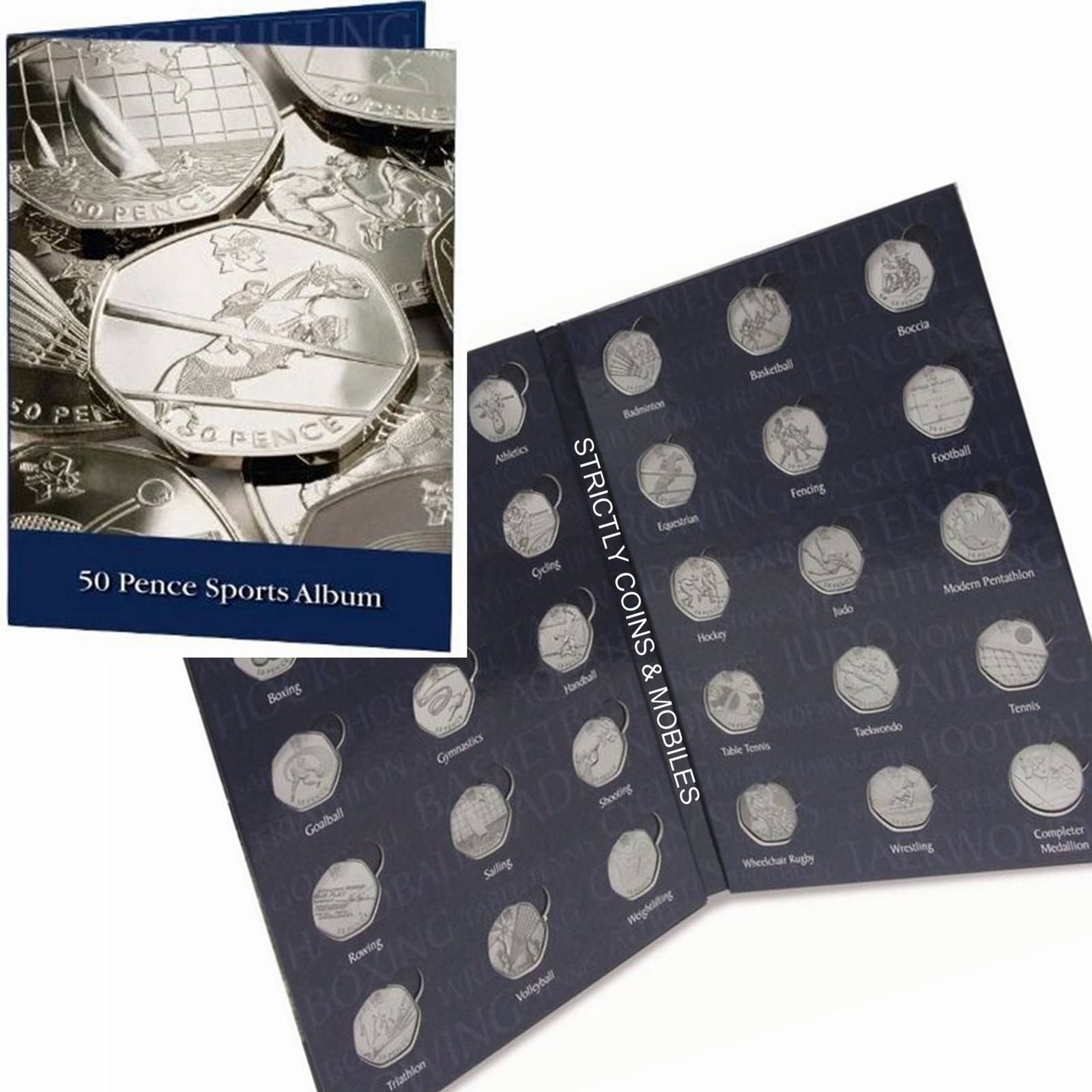 DISCONTINUED Olympic 50p Collector Coin Album for 29 Coins & Completer ...