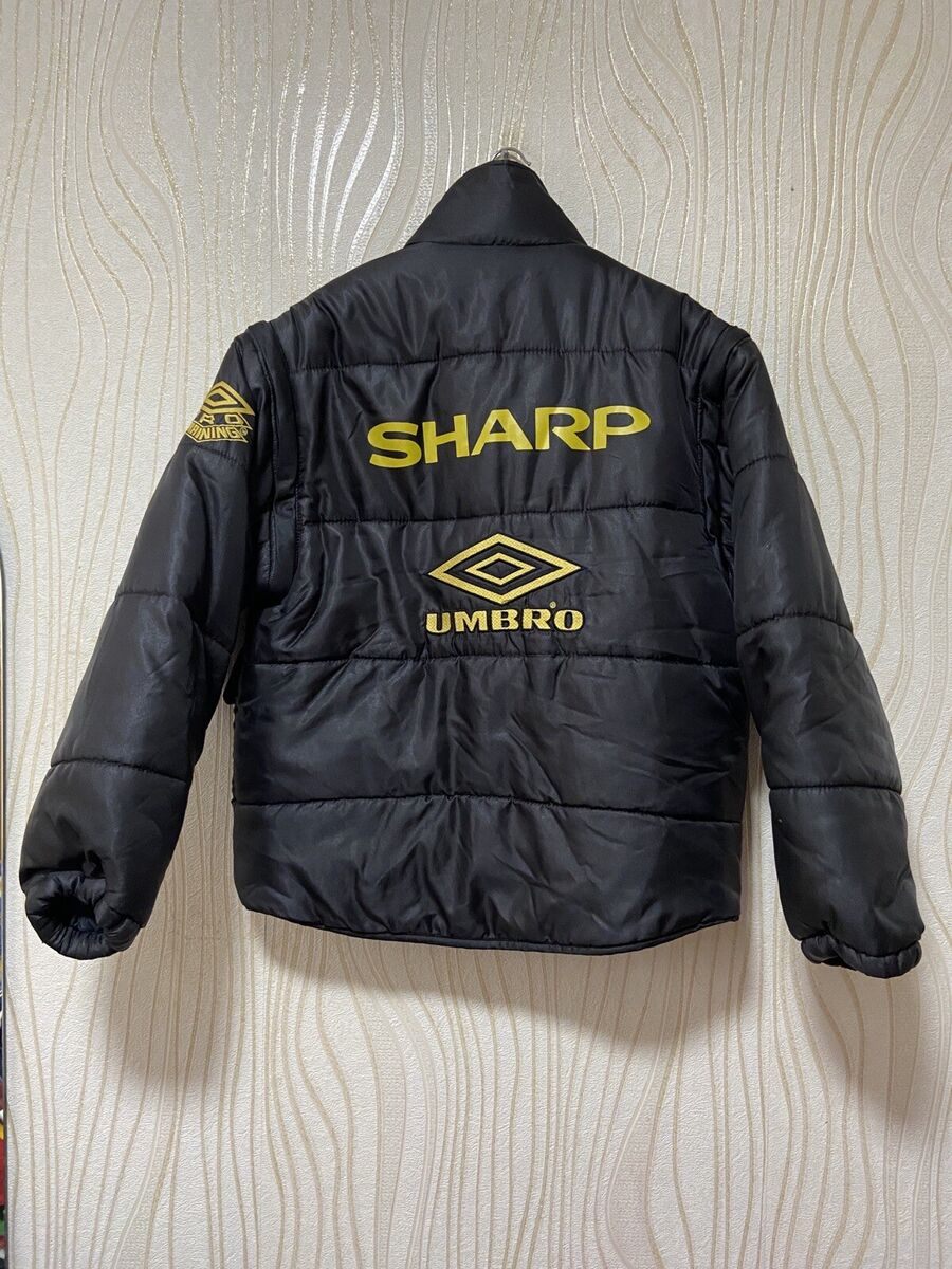 MANCHESTER UNITED FOOTBALL SOCCER PUFFER JACKET GILET UMBRO MANCHESTER UNITED FOOTBALL SOCCER PUFFER JACKET GILET UMBRO