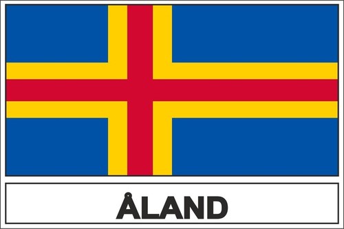 Sticker flag vinyl country AX aland islands | eBay