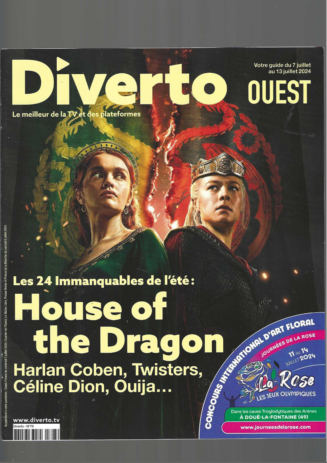 DIVERTO OUEST-07 JUILLET 2024-HOUSE OF THE DRAGON/H.COBEN/TWISTERS ...