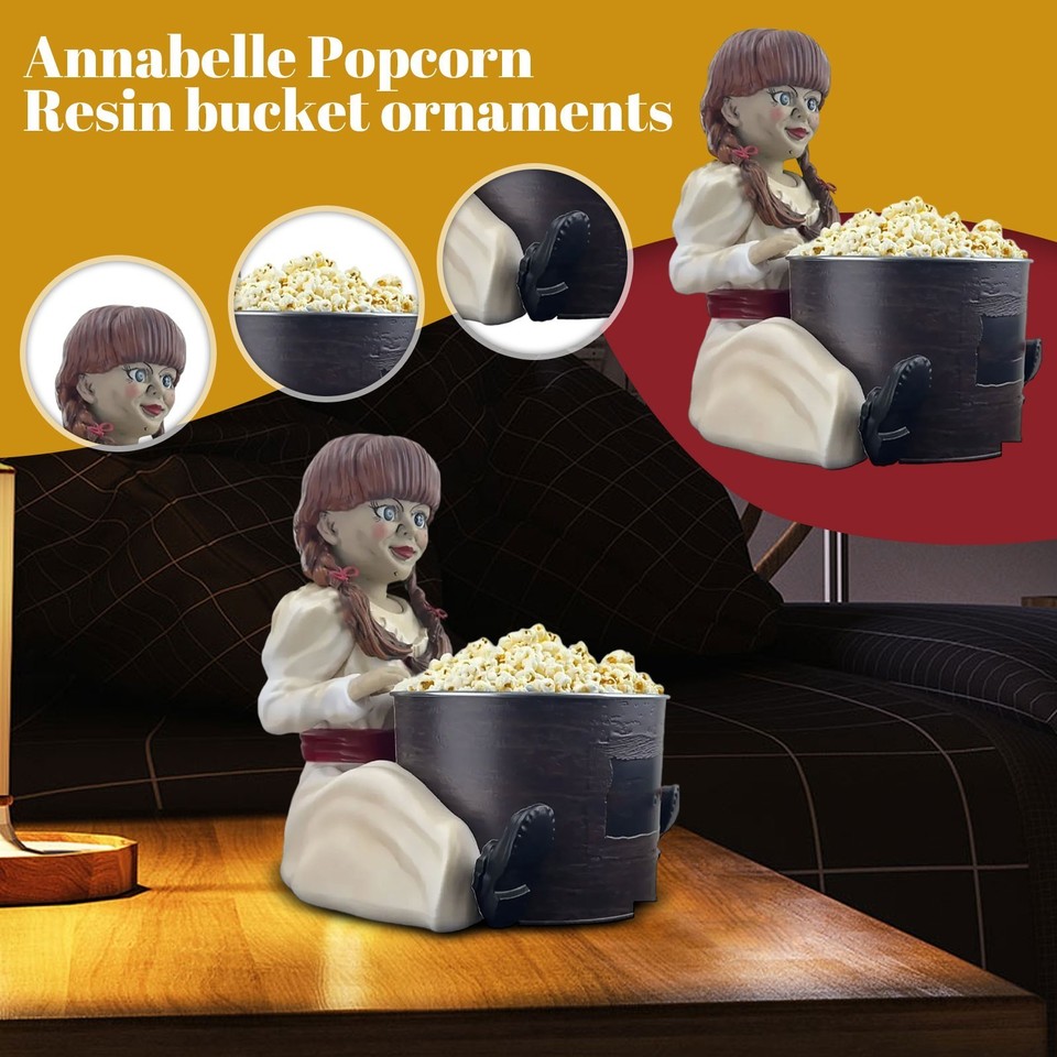 20 cm The Conjuring: Last Rites Series Annabelle Popcorn Bucket Resin ...