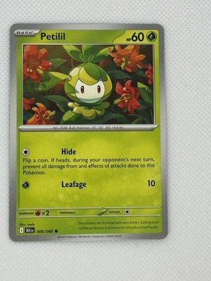 Pokemon TCG - Petilil - 006/086 - SV: Black Bolt | eBay