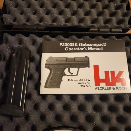 H&K HECKLER AND KOCH P2000sk .40 subcompact Gun CASE Manual With one ...