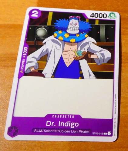 ONE PIECE ENGLISH CARD PROMO GAME CARTE FILM DR. INDIGO ST05-015 ST EN ...