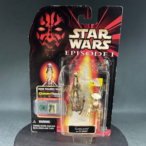 Star Wars Episode 1 CommTech Gasgano With Pit Droid Action Figure 1998 ...