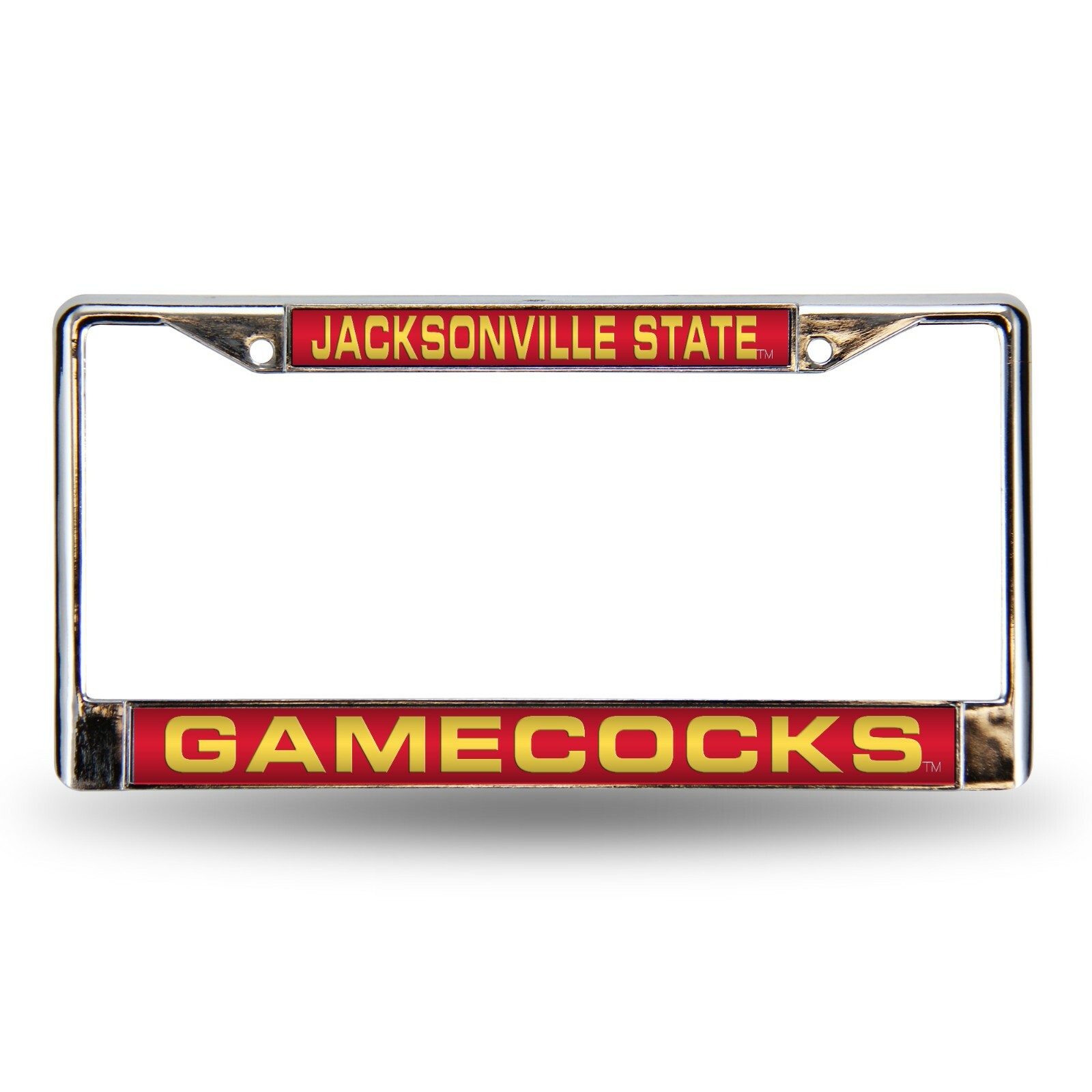 Jacksonville State Gamecocks Laser Chrome License Plate Frame. Very ...