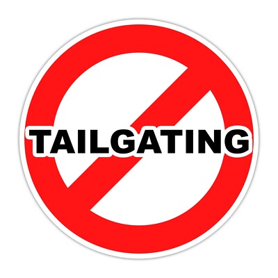 NO TAILGATING Bumper Sticker Driving Rage Tailgate Decals for Cars ...