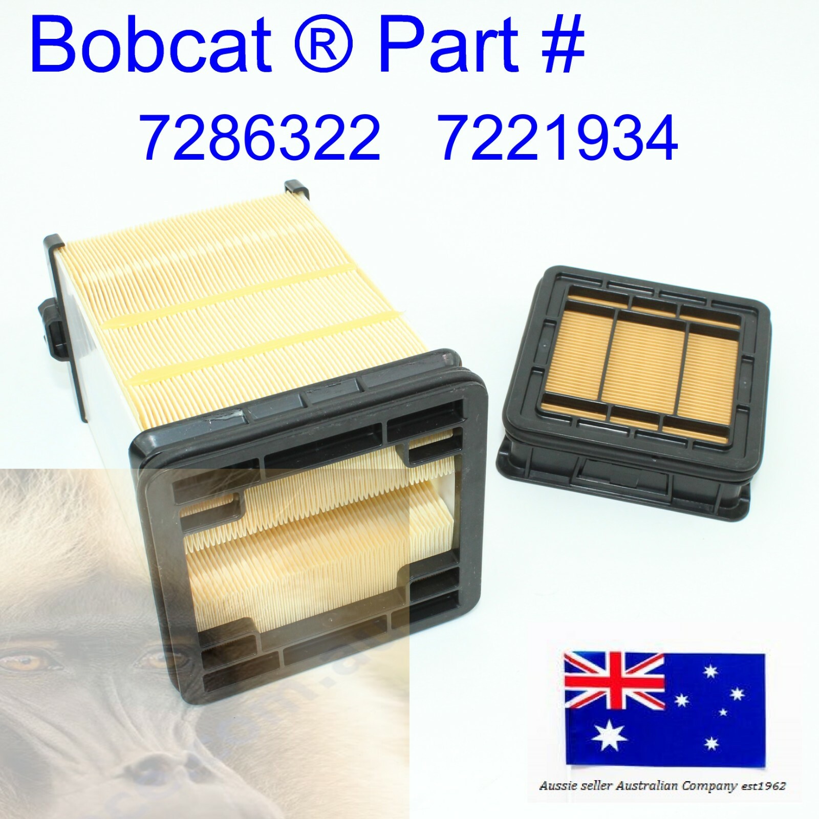 fits Bobcat Air Cleaner Filter 7286322 7221933 7221934 S590 S595 S630 ...