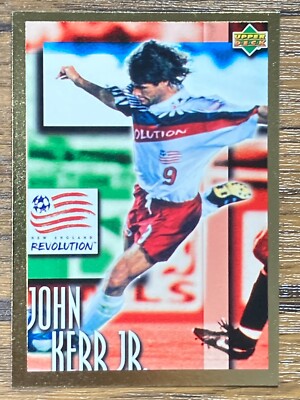 Upper Deck Bandai MLS Gold Card 1997 #32 John Kerr. Jr. New England ...