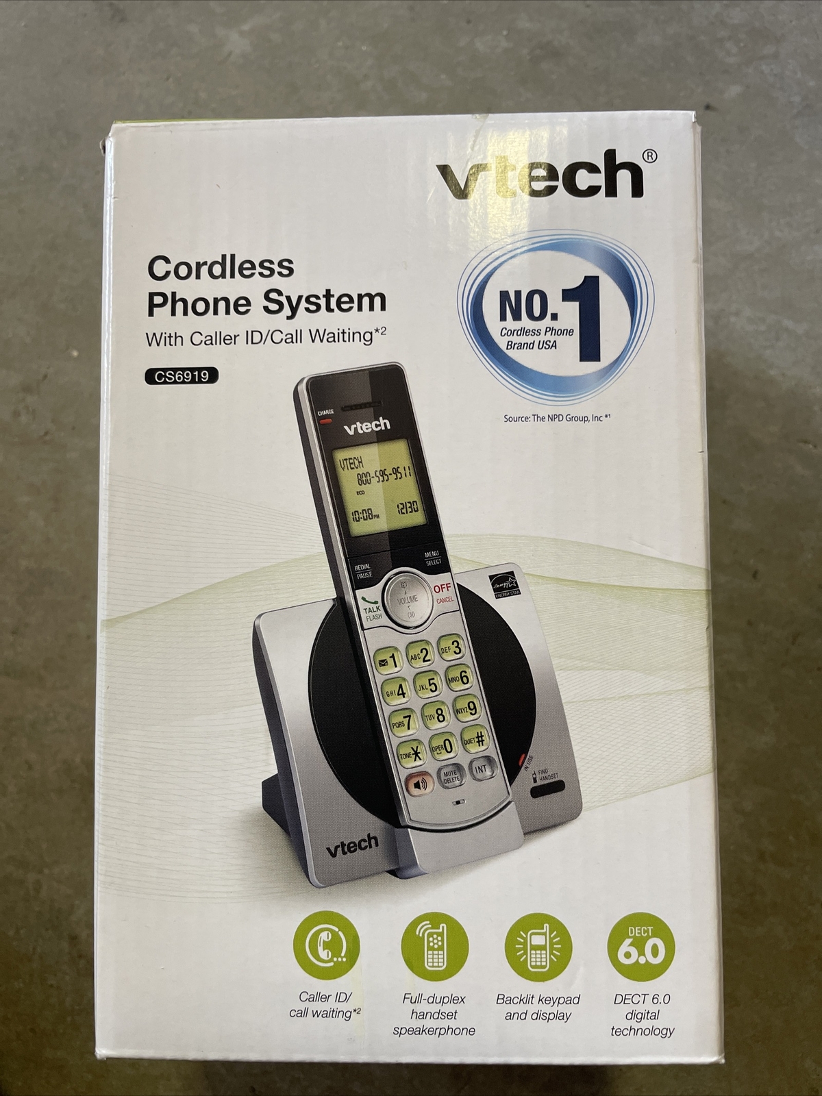 VTech CS6929-2 DECT6.0 2-Handset Cordless Answering Machine for sale ...