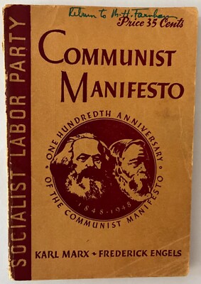 Communist Manifesto Pamphlet Marx & Engels 100th Anniversary Edition ...