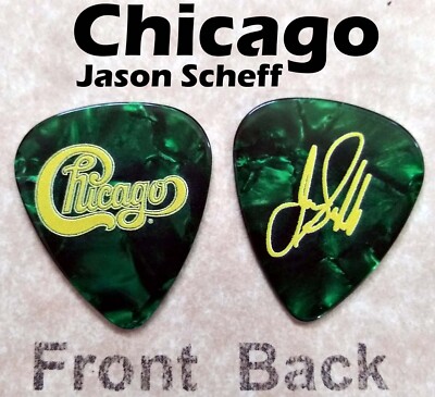 Chicago band Jason Scheff signature novelty guitar pick (q-D10) | eBay
