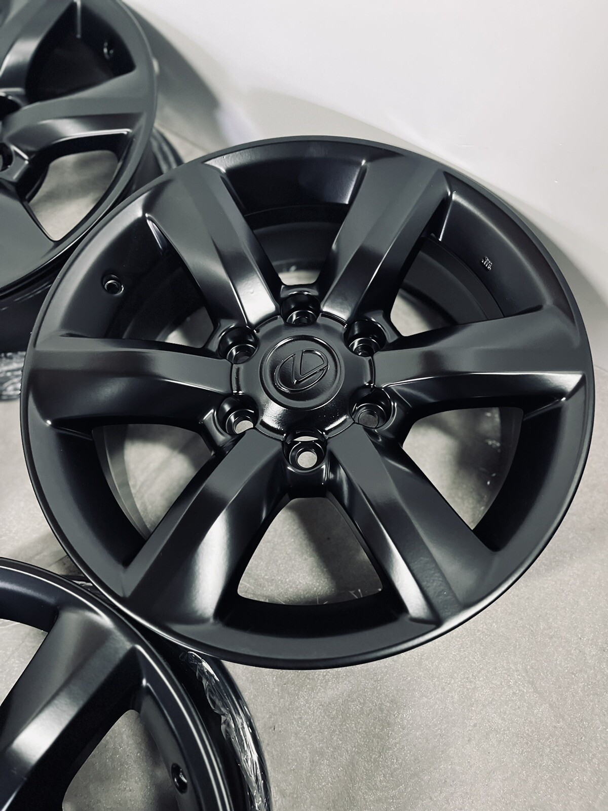 OEM 18" LEXUS GX460 GX470 BLACK SATIN WHEELS RIMS SET 4 FACTORY STOCK ...