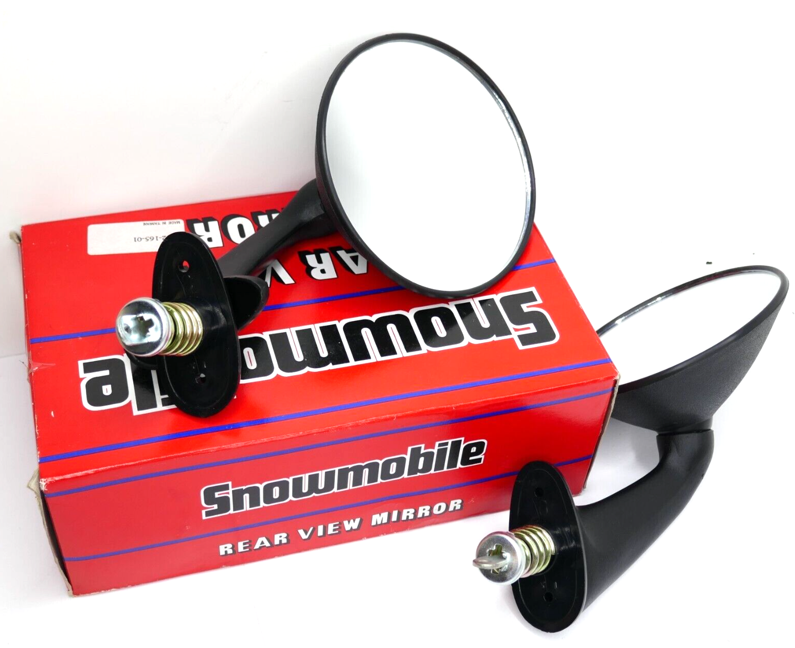Round Spring Type Snowmobile Mirrors for Polaris K12-165-01 | eBay