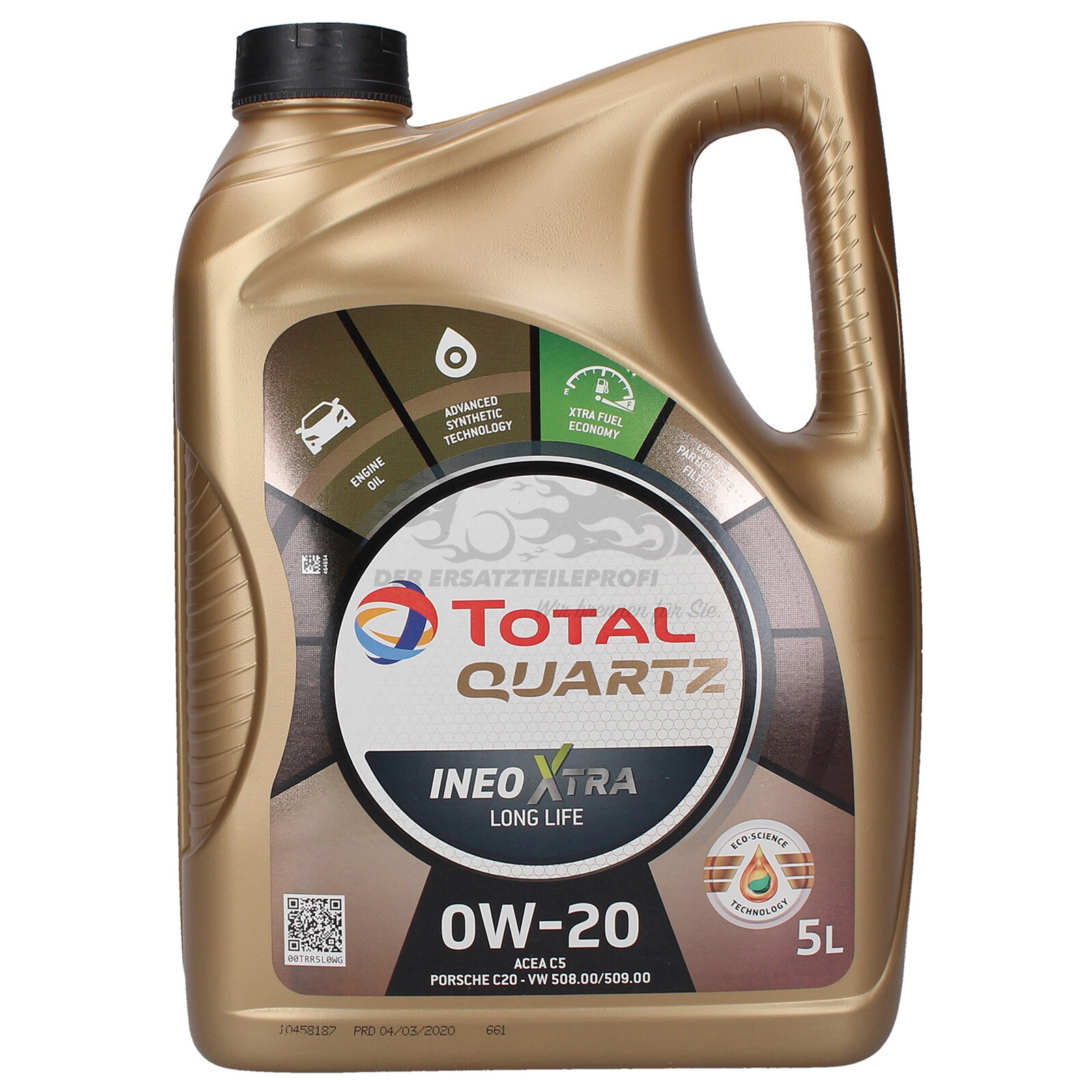 Total Motoröl 5L Quartz Ineo Long Life 0W-20 50800 50900 ACEA C5 ...