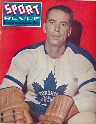 1958 Sport Revue hockey magazine, Bert Olmstead, Toronto Maple Leafs ...