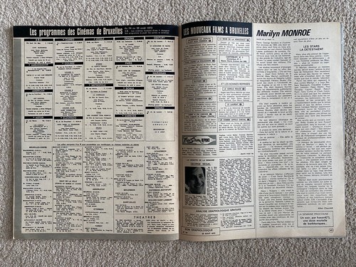 Cine Revue 23rd August 1973 Marilyn Monroe / Wallace Beery / Robert ...