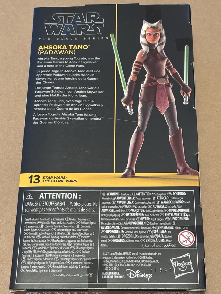 Star Wars The Black Series AHSOKA TANO Padawan Snips The Clone Wars ...