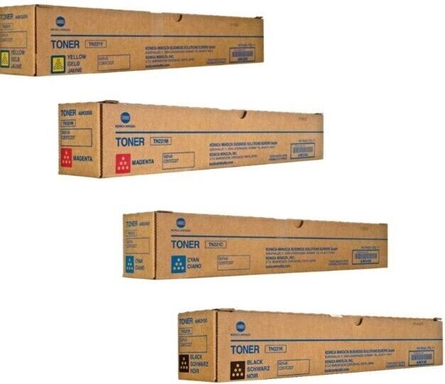 4 X New Genuine Konica Minolta Bizhub C227 C287 C367 Copier Toner ...