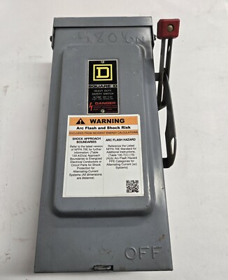 SQUARE D HEAVY DUTY SAFETY SWITCH HU361RB. 30A, 600V. | eBay