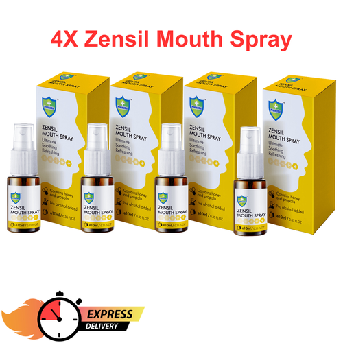 Zensil Mouth Spray Sore Throat Anti Inflammatory Bacterial Tonsil Bad ...
