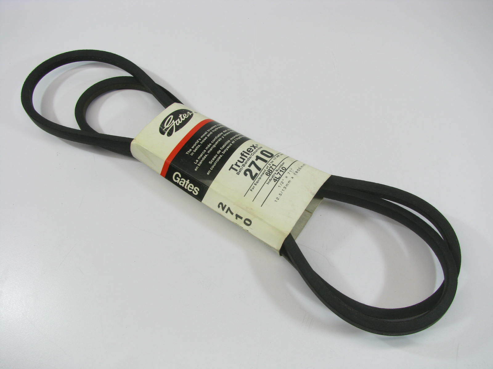 Gates 2710 Power Equipment Accessory Drive Belt - 1/2" X 71" | eBay