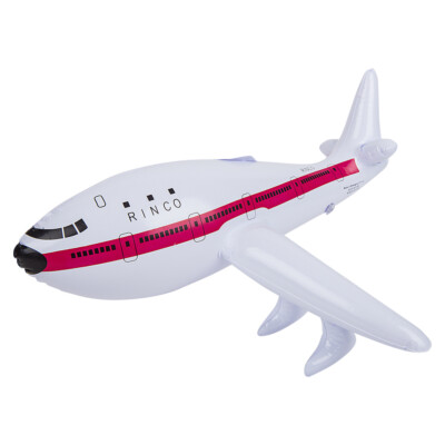 22" White Jet Plane - Inflatable Airliner Inflate Blow Up Toy Party ...