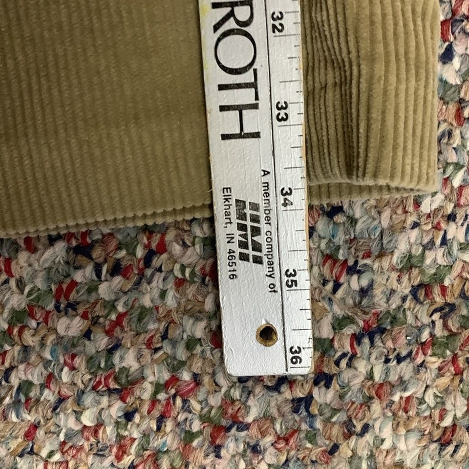 Eddie Bauer Men’s Camel Tan Wide Wale Corduroy Pleated Trousers Size 38 ...