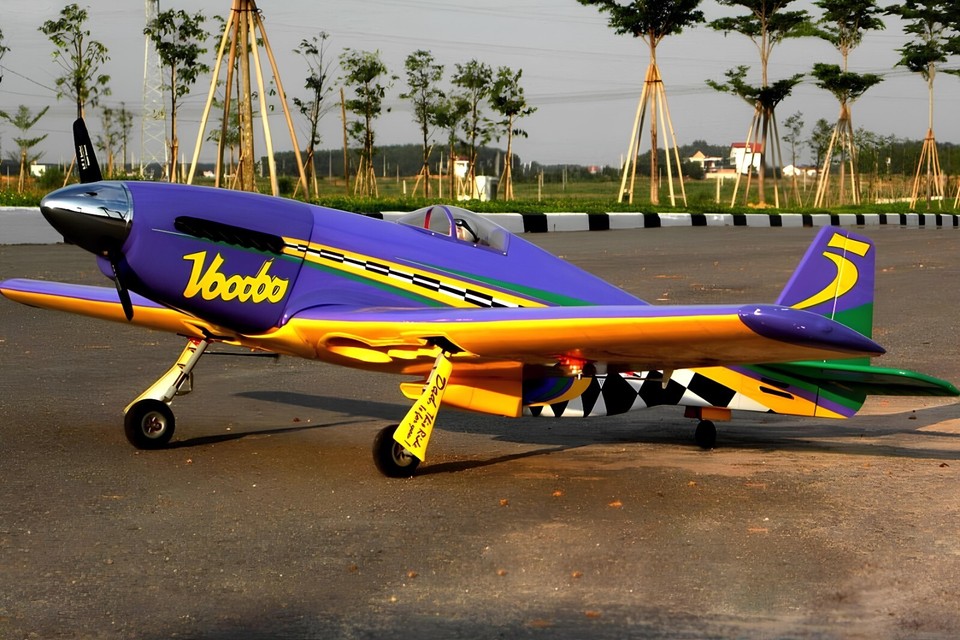 RC Airplane Aircraft Air Racer Nexa P51 Mustang Voodoo 1580mm 62 ...