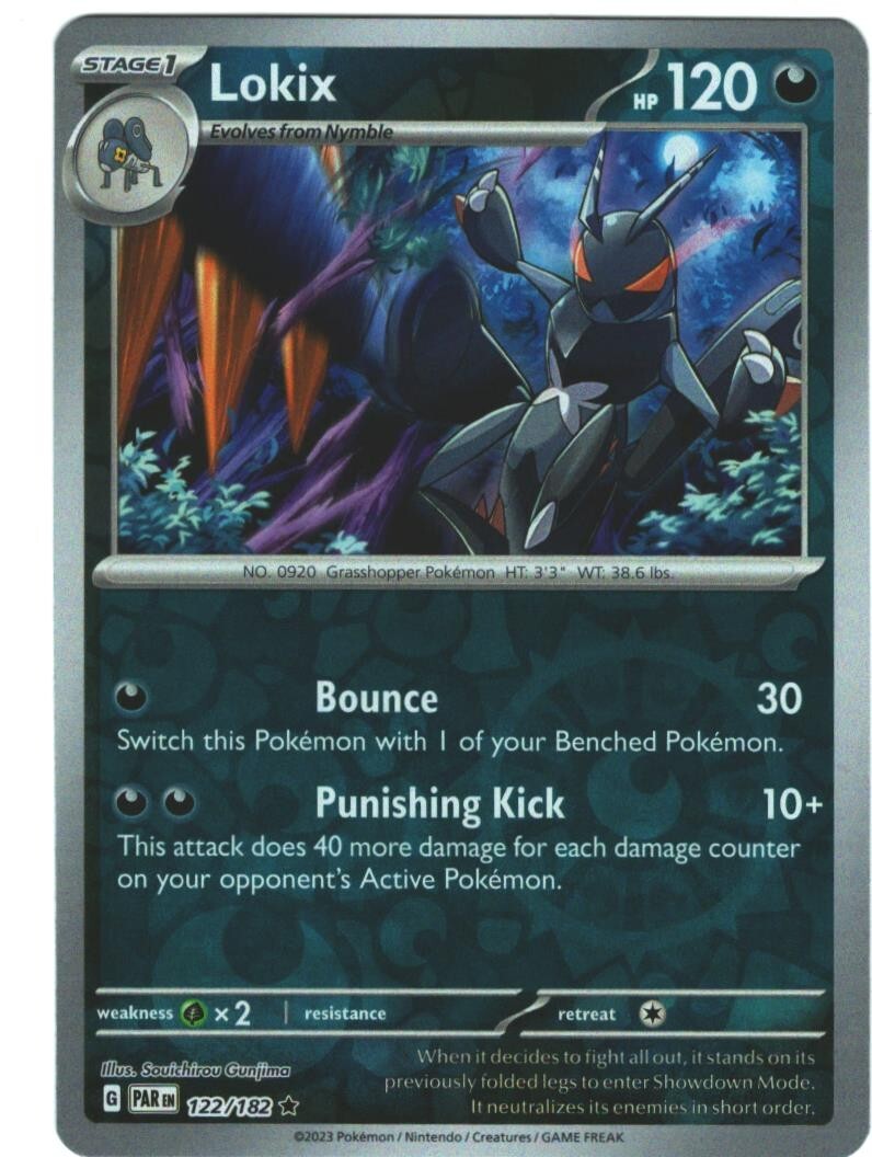 Lokix 122/182 Paradox Rift Reverse Holo Rare Pokémon TCG | eBay