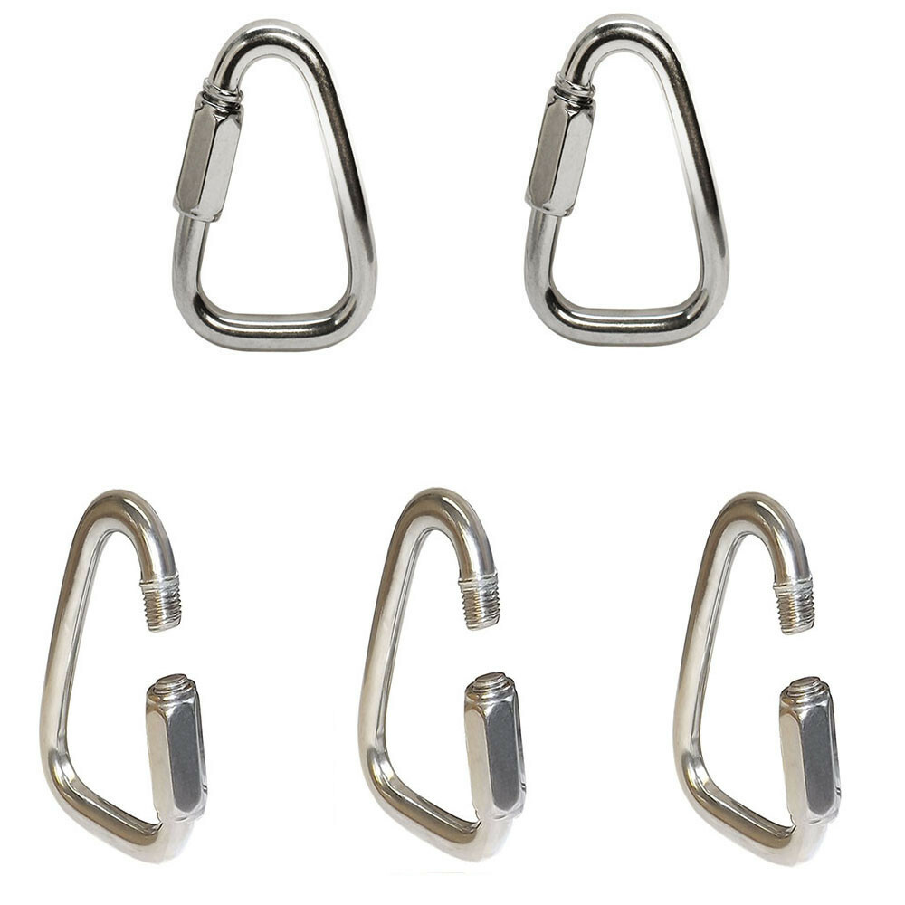 Triangle Quick Link Shackle Rig Boating 5 Pc 3/16'' Marine Stainless ...