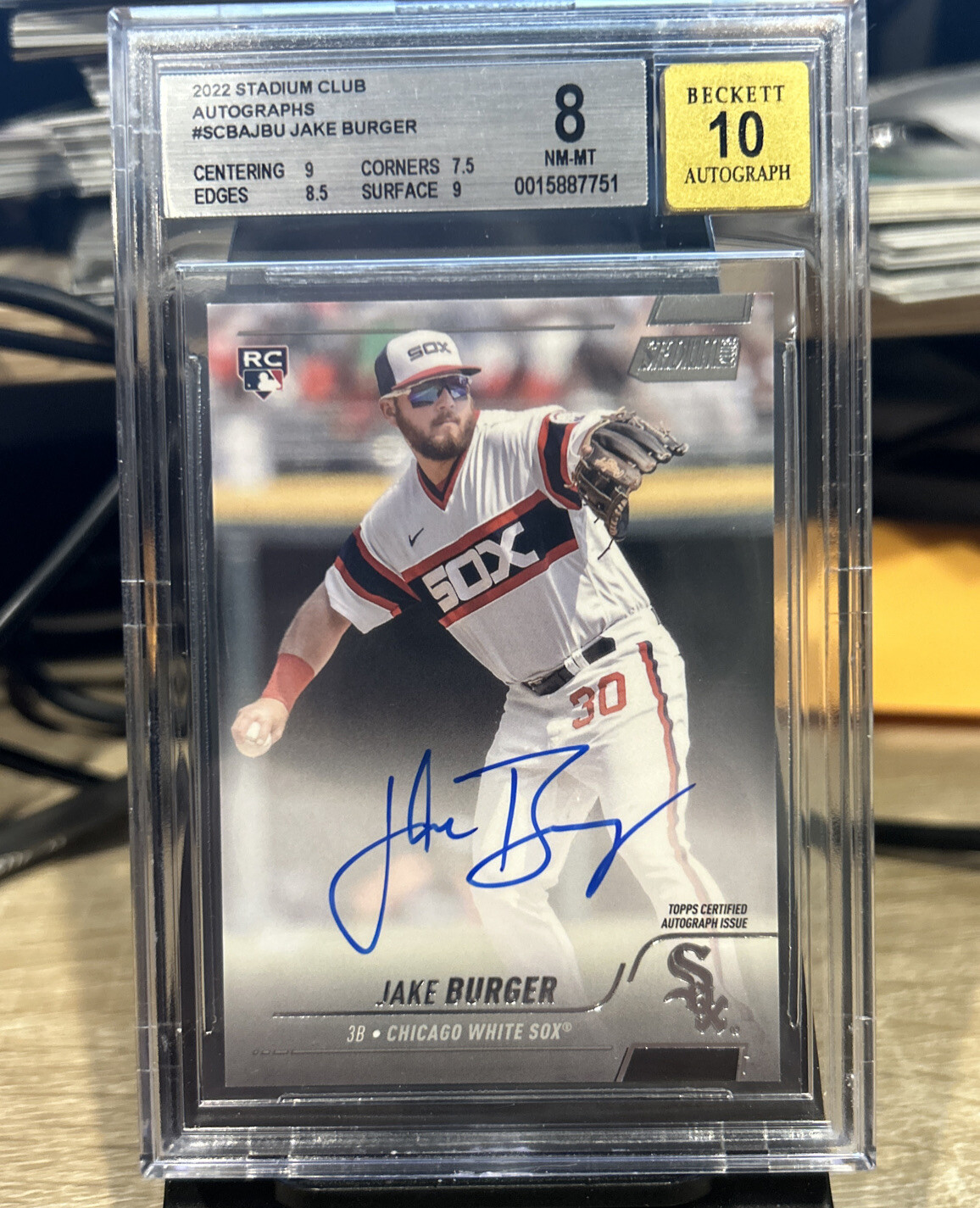 2022 Topps Stadium Club - Autographs Jake Burger #SCBA-JBU (AU, RC) for ...