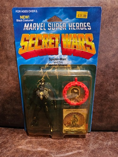 Mattel Marvel Super Heroes Secret Wars Spider-Man and his Secret Shield ...