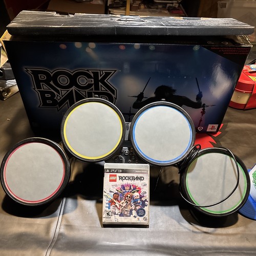 Harmonix 822148 Rock Band Replacement Wired Drums With Game And Box ...