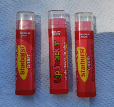 3-Rare Lip Smackers Bonne Bell Starburst Cherry Gloss Vintage Y2K ...