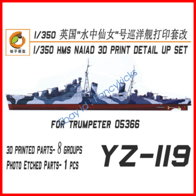 YZM Model YZ-119 1/350 1/350 HMS NAIAD 3D PRINT DETAIL UP SET For TR ...