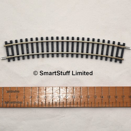Hornby R606 Single Curve - 2nd Radius Curve 22.5 degrees - 438mm oo ...