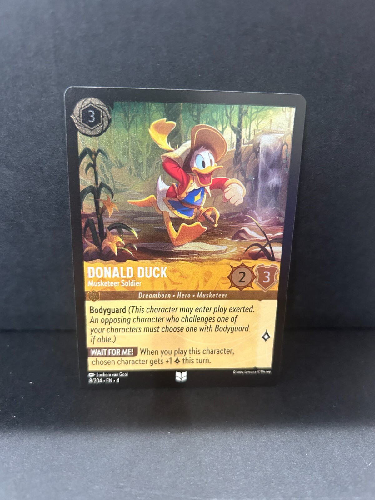 Donald Duck Musketeer Soldier 8/204 Uncommon COLD FOIL Disney Lorcana ...