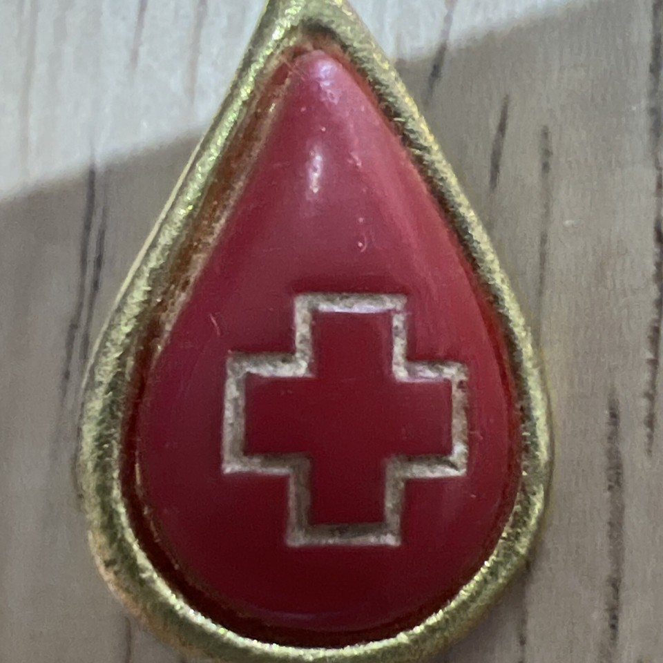 American Red Cross Blood Drop Donor Stick Pin | eBay