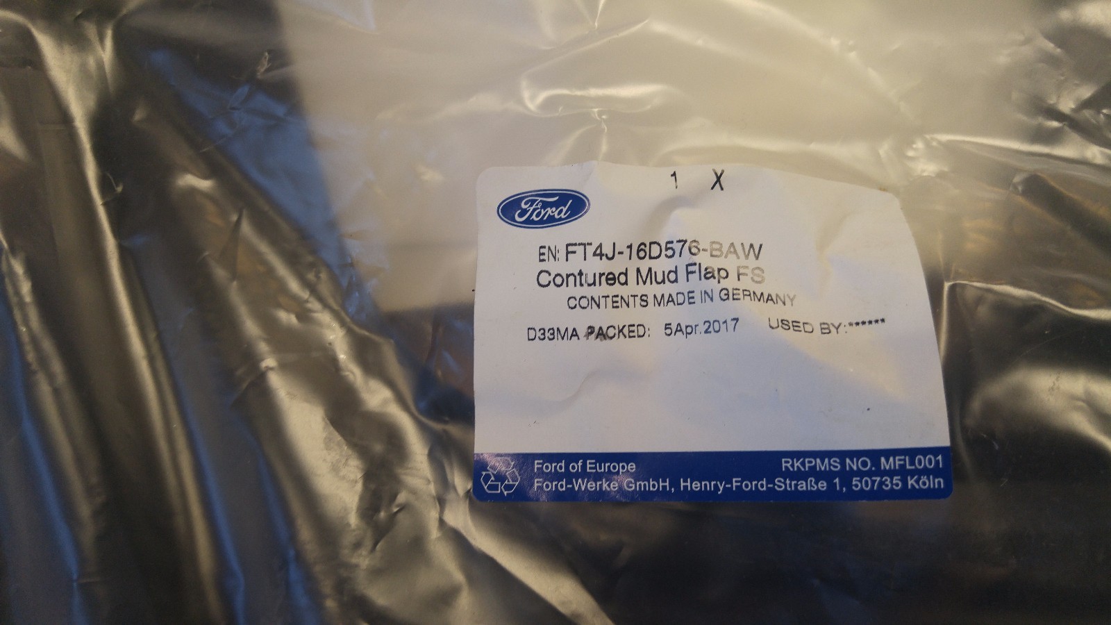 OEM Ford FT4J-16D576-BAW Rear Mudflaps G6BB | eBay