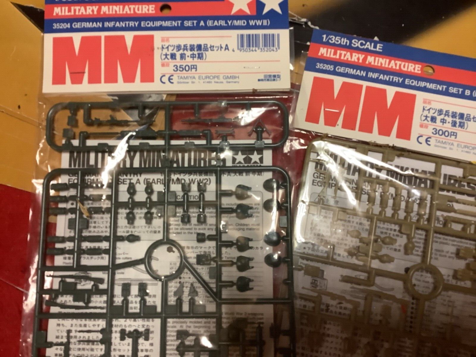 Tamiya 1/35 35206 WWII german Infantry Equipment Set A&B (Military ...