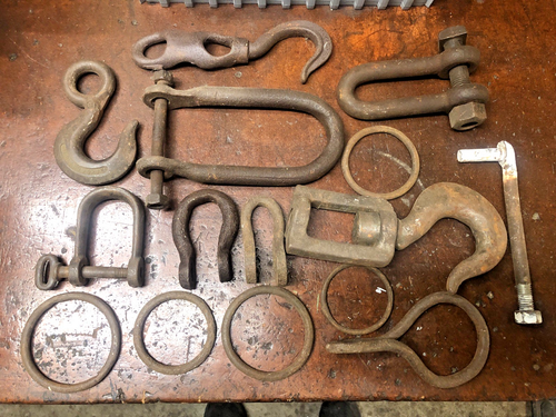LOT OF 50+ ANTIQUE PRIMITIVE FARM HOOKS,CLEVIS,RINGS,LATCHES,HANDLES ...